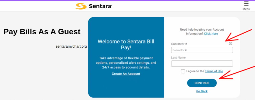 Pay Bills - Sentara MyChart
